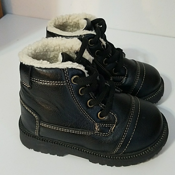 Shocked | Shoes | Shocked Black Leather Boots For Kids | Poshmark